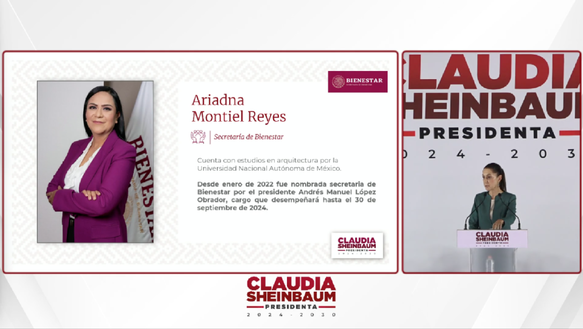 Ariadna Montiel Reyes: Fortaleza en la Secretaría del Bienestar. - LA PALABRA POLÍTICA